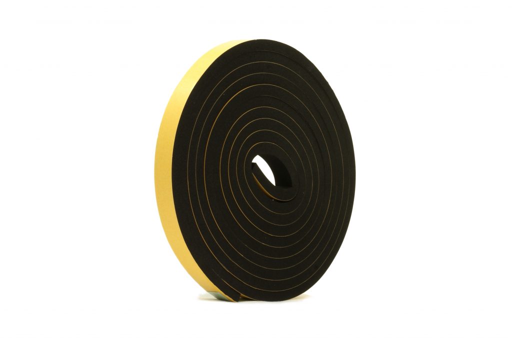 20mm Thick x 2m Long – Self-Adhesive Sponge Strip - Rubber Stuff Ltd