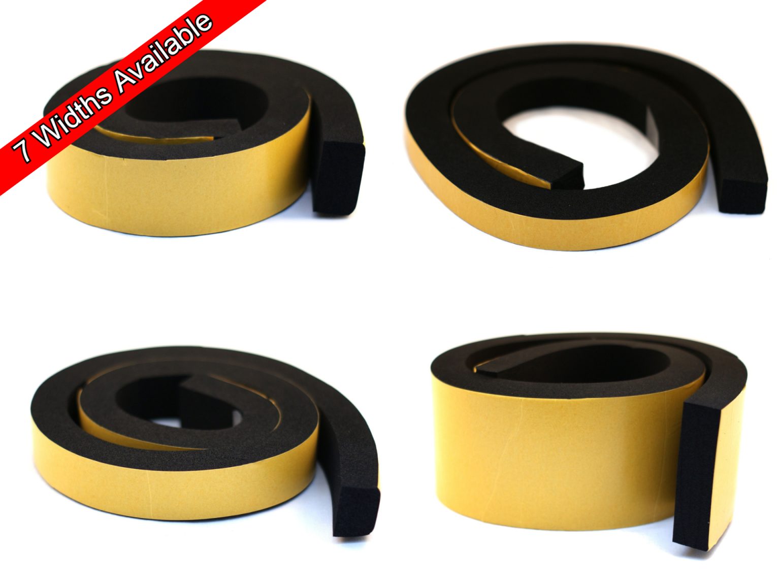 Self-Adhesive Neoprene Sponge Strips - Rubber Stuff Ltd